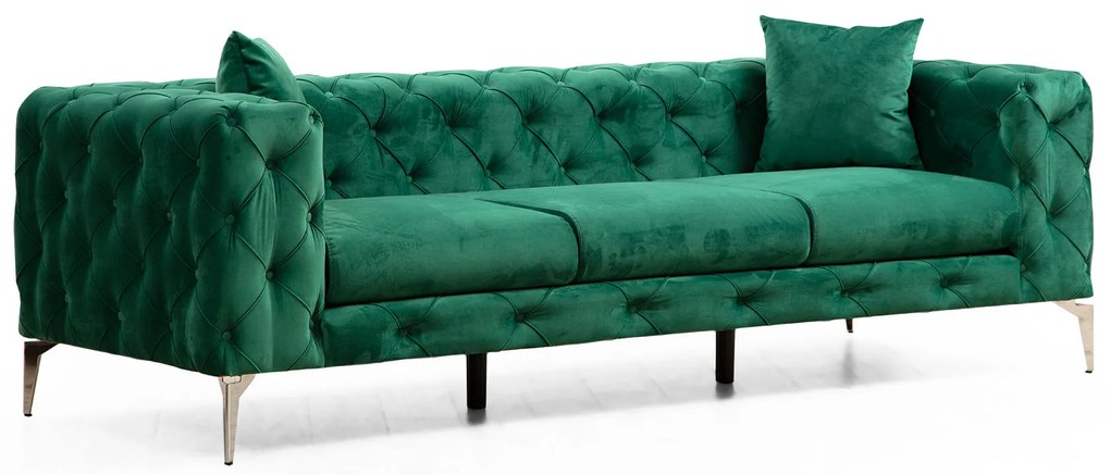 Atelier del Sofa 3-místná pohovka Como - Green, Zelená