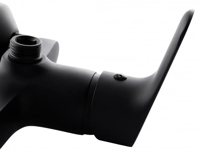 Erga Beso, nástěnná sprchová baterie 150mm, černá matná, ERG-YKA-BW.BESO-BLK