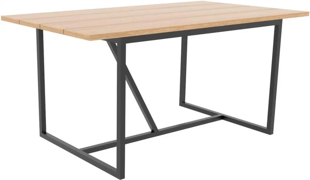 Jídelní stůl Nero 160 cm, černá/dub