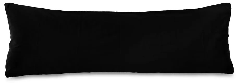 Kvalitex Saténový povlak na relaxační polštář černý 45x120cm