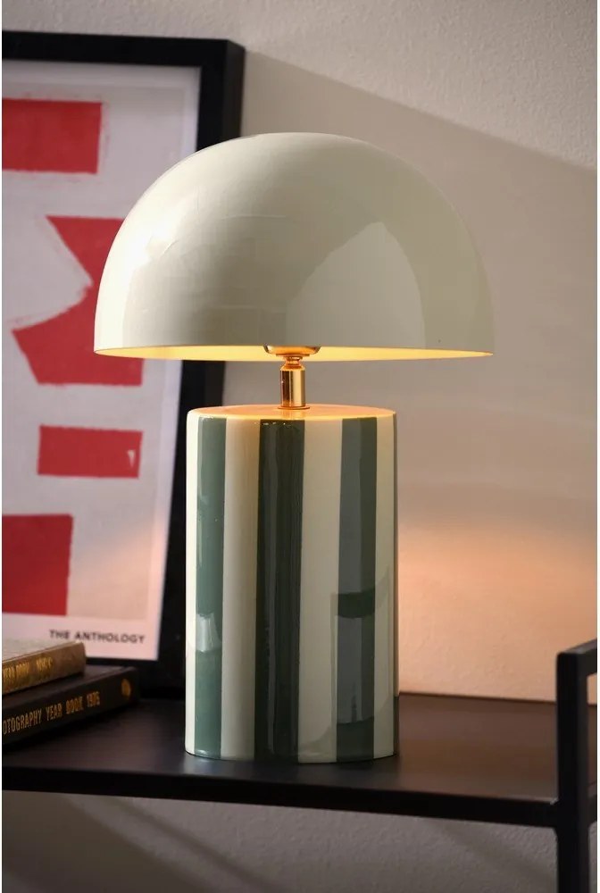 Zelená kovová stolní lampa (výška 34 cm) Rayado – Leitmotiv