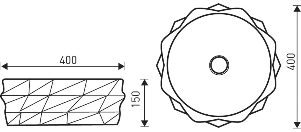 Novoterm Keramické umyvadlo na desku NV-KR-01 bílé