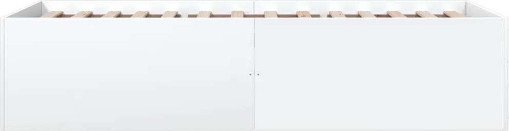 Rám postele bílý 90 x 190 cm kompozitní dřevo 3280972