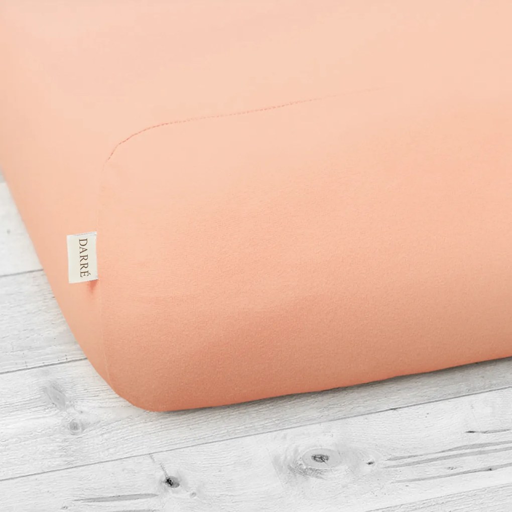 Jersey prostěradlo meruňkové na výšku matrace do 20 cm Velikost: 60 x 120