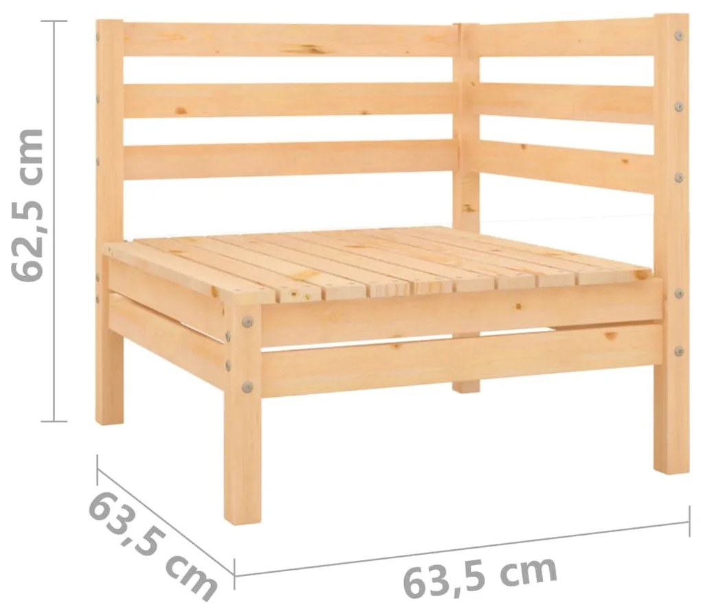 vidaXL Marketos 2místná zahradní pohovka masivní borovice