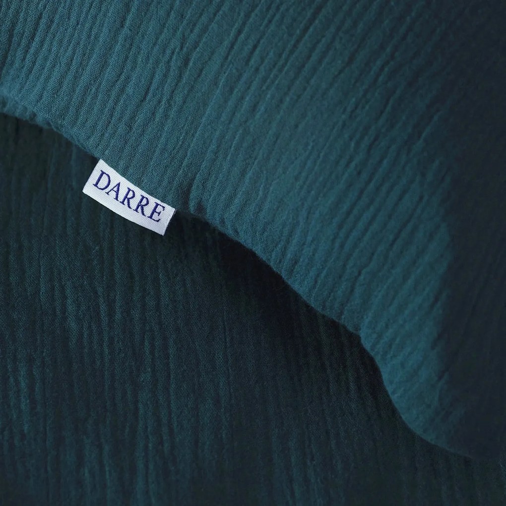 Celoroční mušelínové francouzské povlečení Ocean - GOTS Velikost: 220 x 200 + 2 x 70 x 90