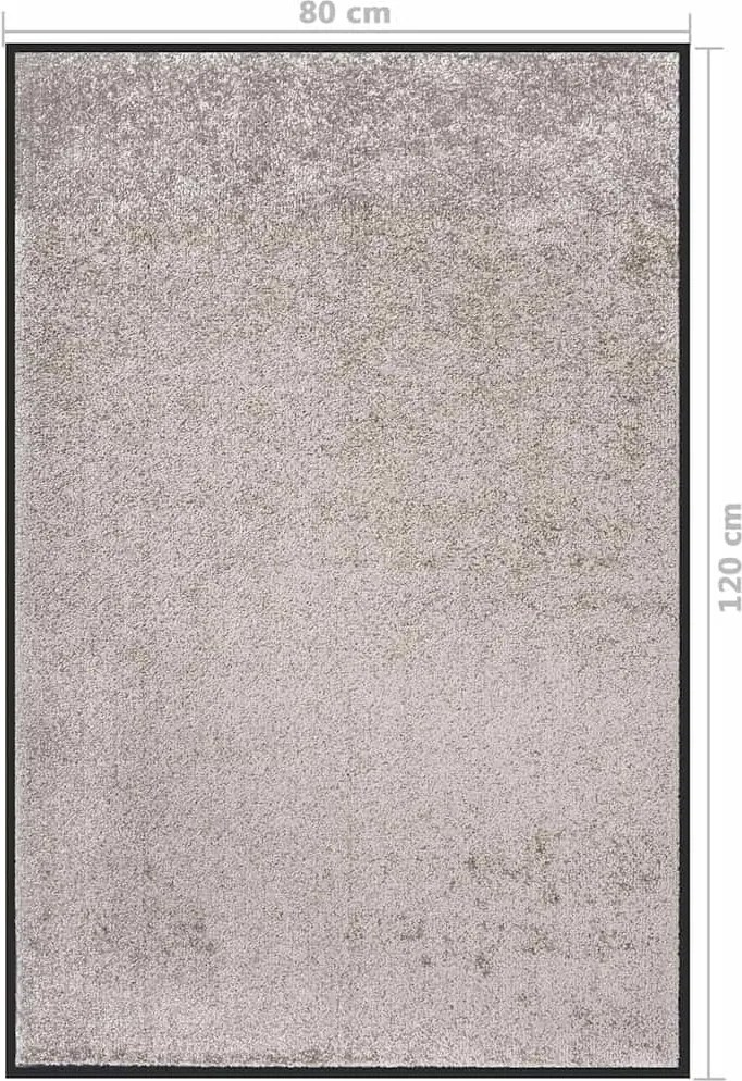 Rohožka šedá 80 x 120 cm 331591