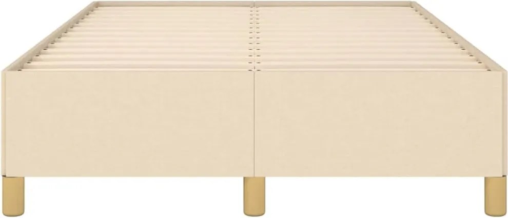 Rám postele bez matrací krémově 120x190 cm textil 3269643