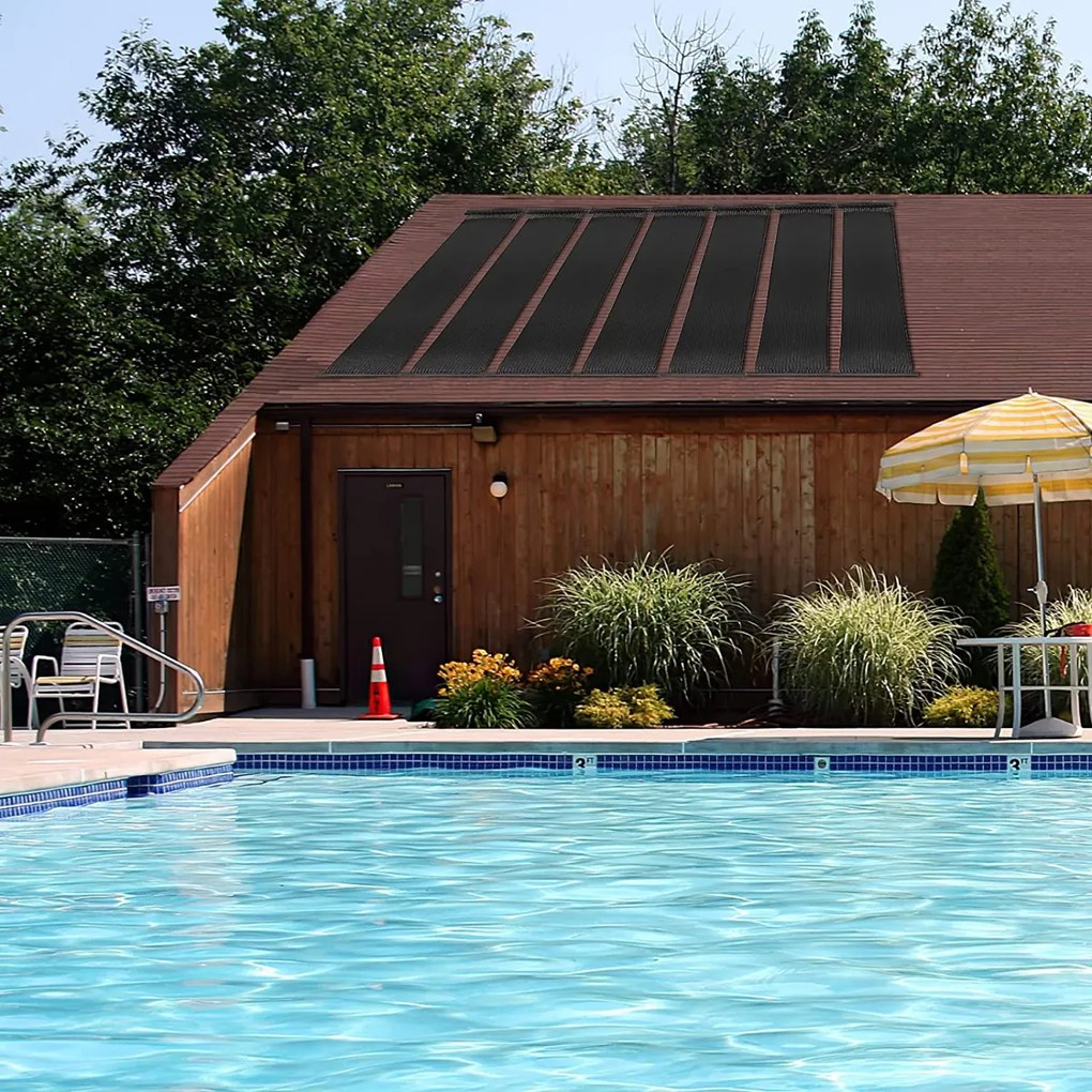 Costway Ohřívač bazénu solární kolektorové panely pro 25800 l podzemní
