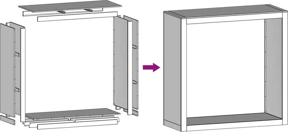vidaXL Stojan na palivové dřevo 100 x 40 x 100 cm nerezová ocel [850974] Barva: Ocel/Antracitový