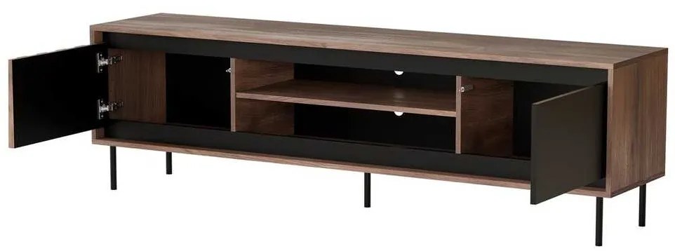 TV stolek Stuga, ořech / černá