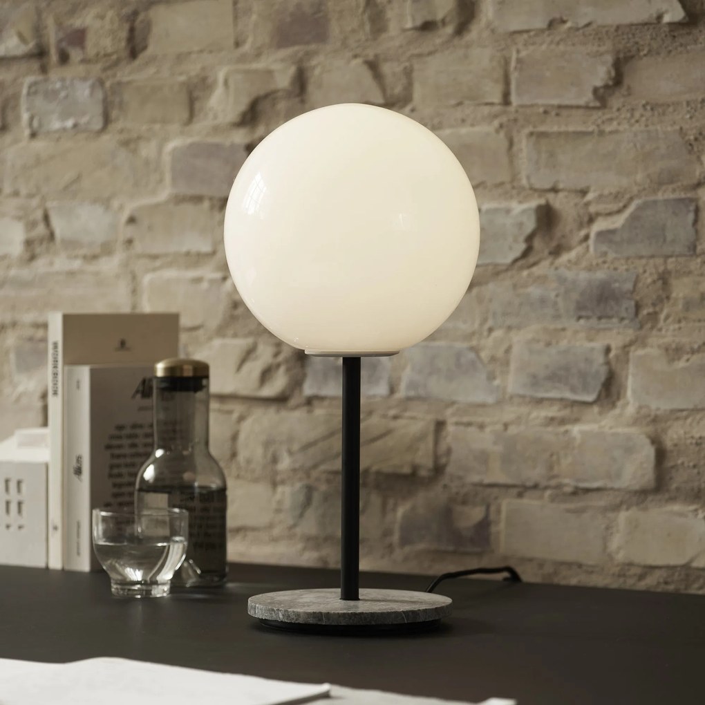 Stolní / nástěnná lampa TR, Brushed Brass, Matt Opal – AUDO COPENHAGEN
