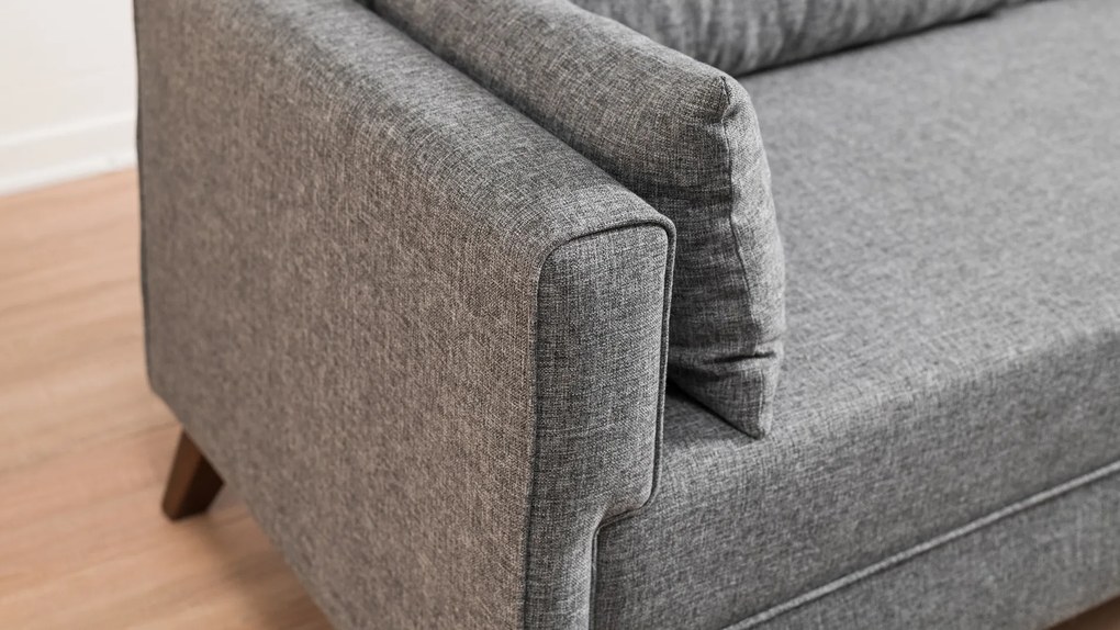 Hanah Home Třímístná pohovka BELLA šedá 208 cm 825BLC1499