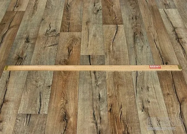 Breno PVC GREENLINE Hunter Oak 043 - rustikální dřevo, šíře 200 cm