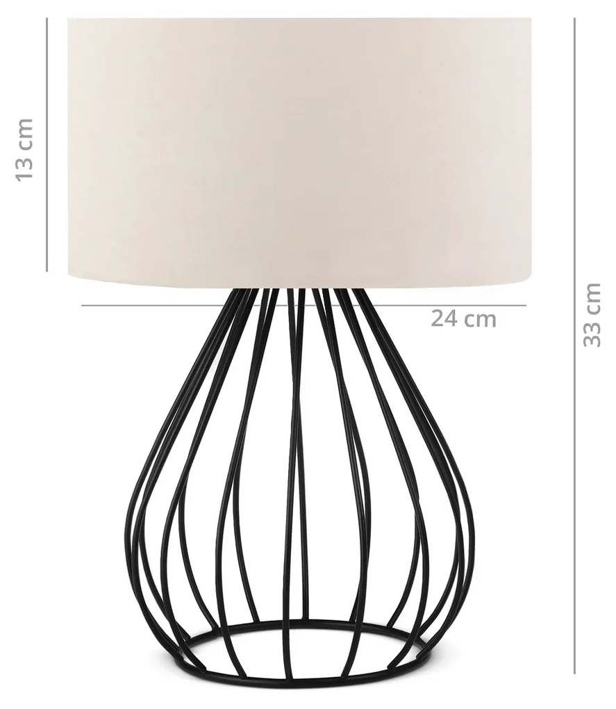 Opviq Stolní lampa AYD - 2518, Krémová