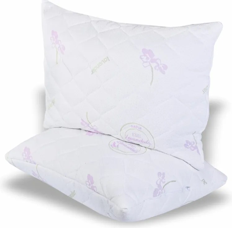 Polštář prošívaný antialergický 50 x 70 cm Lavender EMI 1+1 ZDARMA