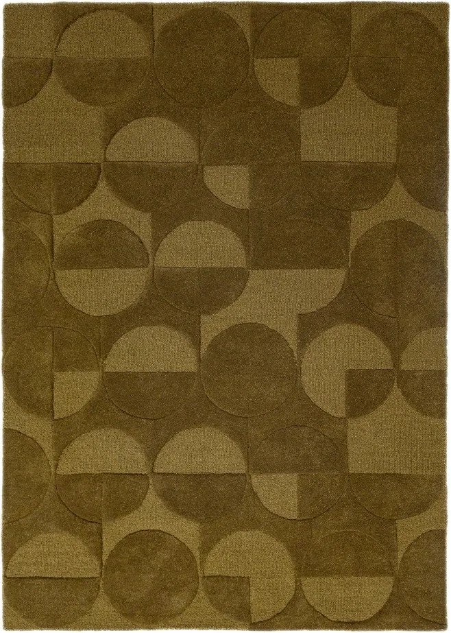 Tmavě zelený ručně tkaný vlněný koberec 120x170 cm Gigi – Flair Rugs
