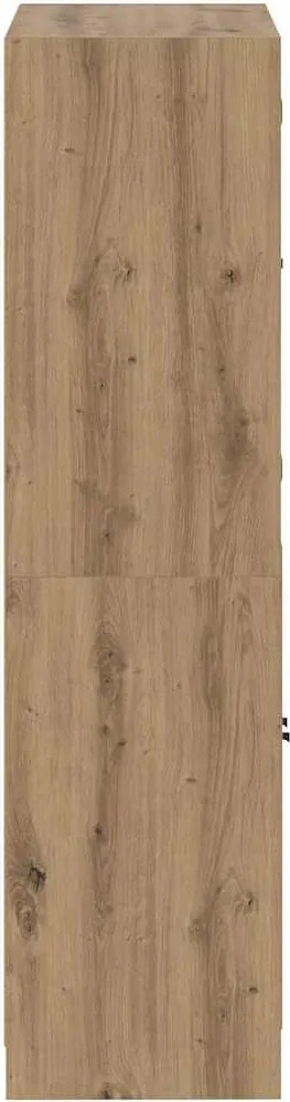 Highboard s dvířky dub artisan 68x37x142 cm kompozitní dřevo 3318723