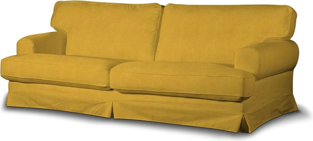 Potah na pohovku IKEA Ekeskog rozkládací barva žlutá látka pletený vzor