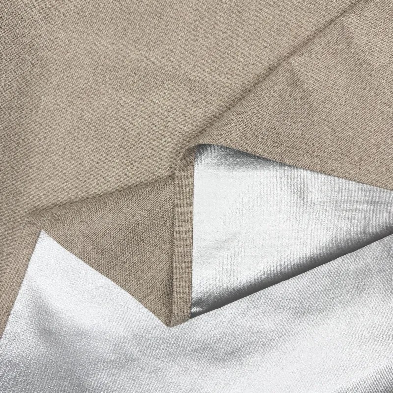 Ervi Blackout 100% zatemňovací-termo závěs MR 05 - béžovo-hnědý