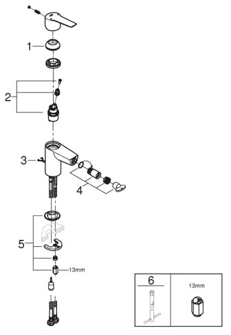 GROHE 32281002 - Bidetová baterie START S lesklý chrom