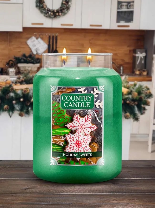 Country Candle Vonná Svíčka Holiday Sweets, 652 g