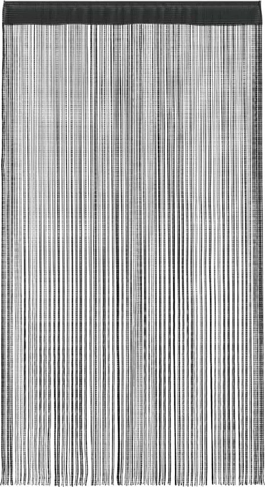 Provázkové záclony, 2 ks, 100x250 cm, černá 132400