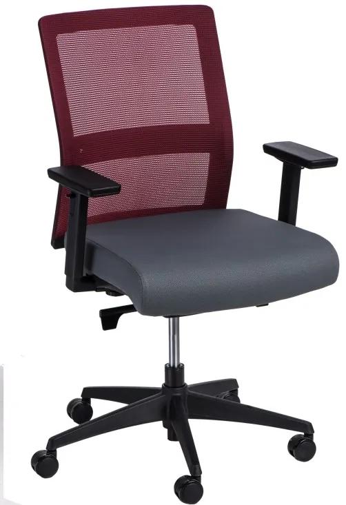 Culty Kancelářská židle Milneo, látka, červená/šedá