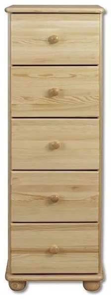 Casarredo DK-116 komoda s 5 zásuvkami, moření ořech