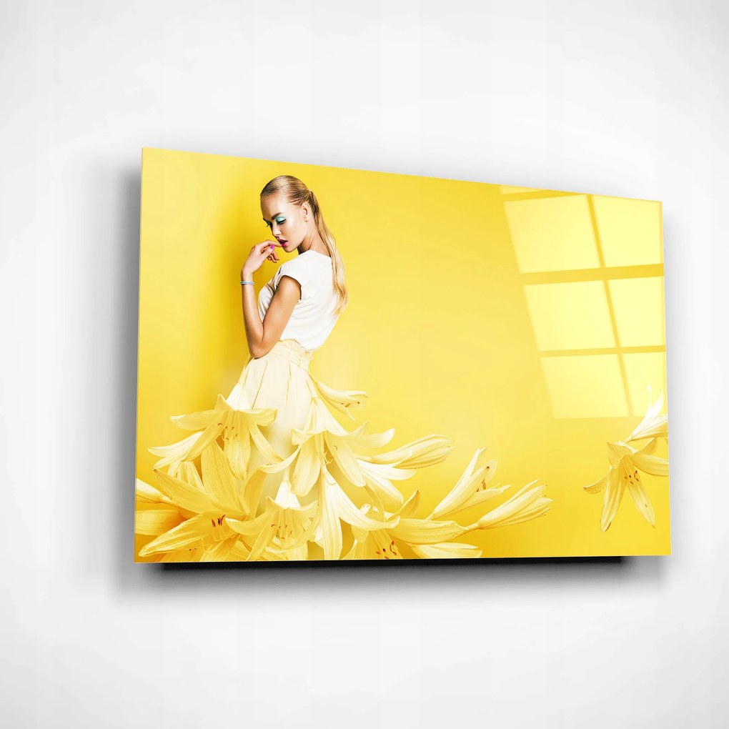 Skleněný Obraz moderní design 150x100 cm Žena 6