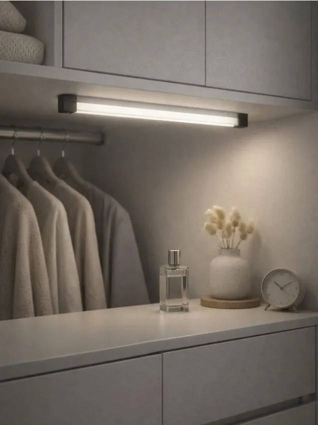 Sinsay - Bezdrátová LED lampička pod skříňku na magnet - šedá