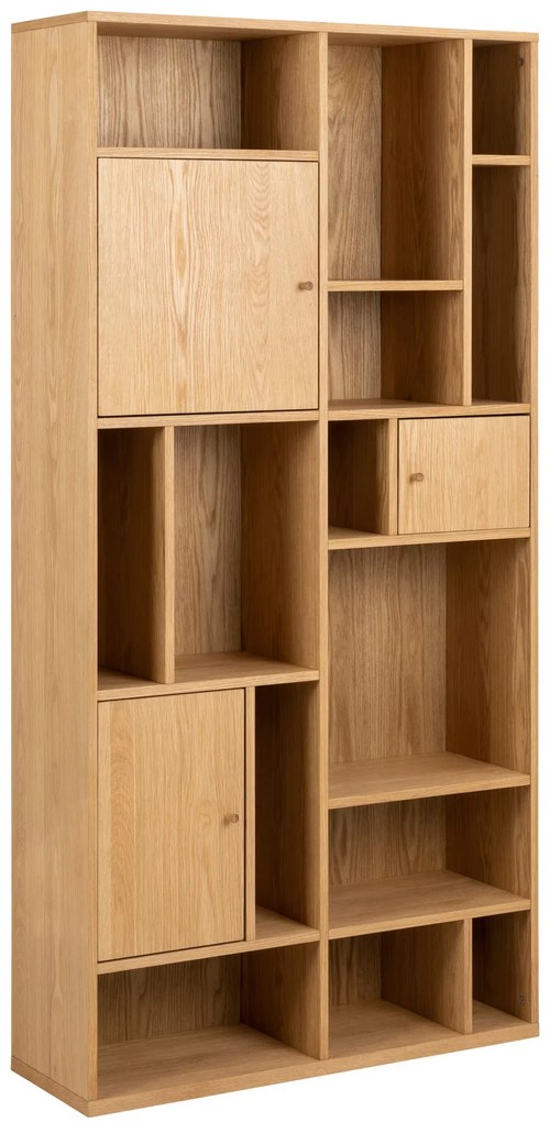 Knihovna Rangoon 90 cm dub přírodní olejovaný