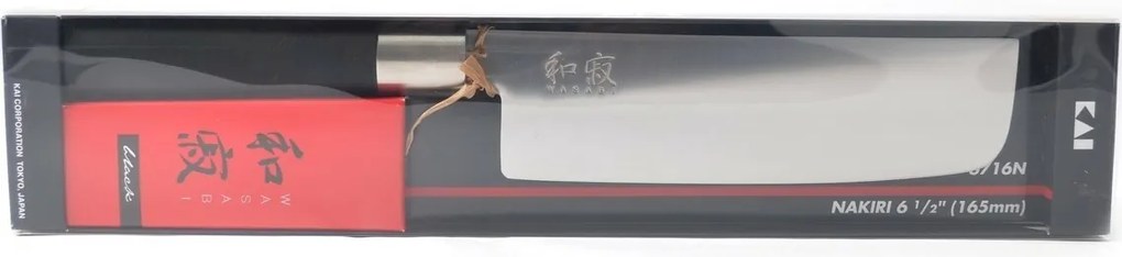 Kai Nakiri nůž na zeleninu Wasabi Black, 16,5 cm