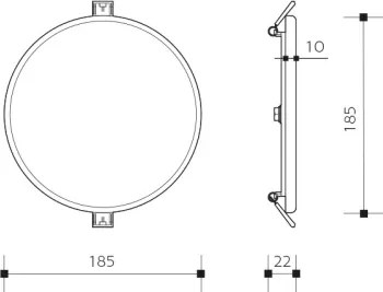 LED podhledové svítidlo Panlux ROUND 18W IP66 3000K PN14100008