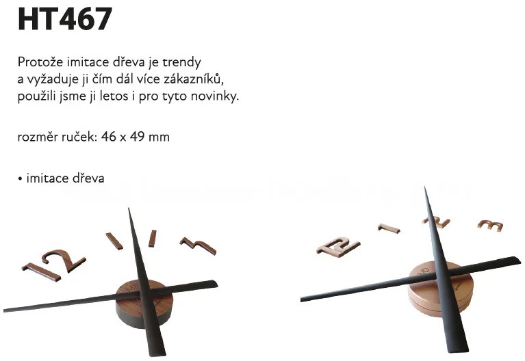 Designové nástěnné hodiny HT467.3 JVD 70cm