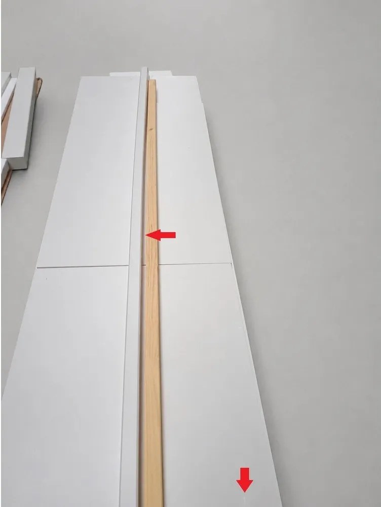 Bílá jednolůžková postel bez roštu 90x200 cm Nikki - II. jakost – WOOOD