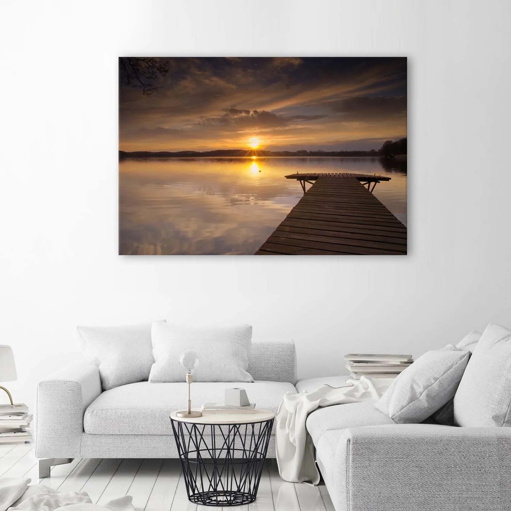 Gario Obraz na plátně Plošina na jezeře Rozměry: 60 x 40 cm