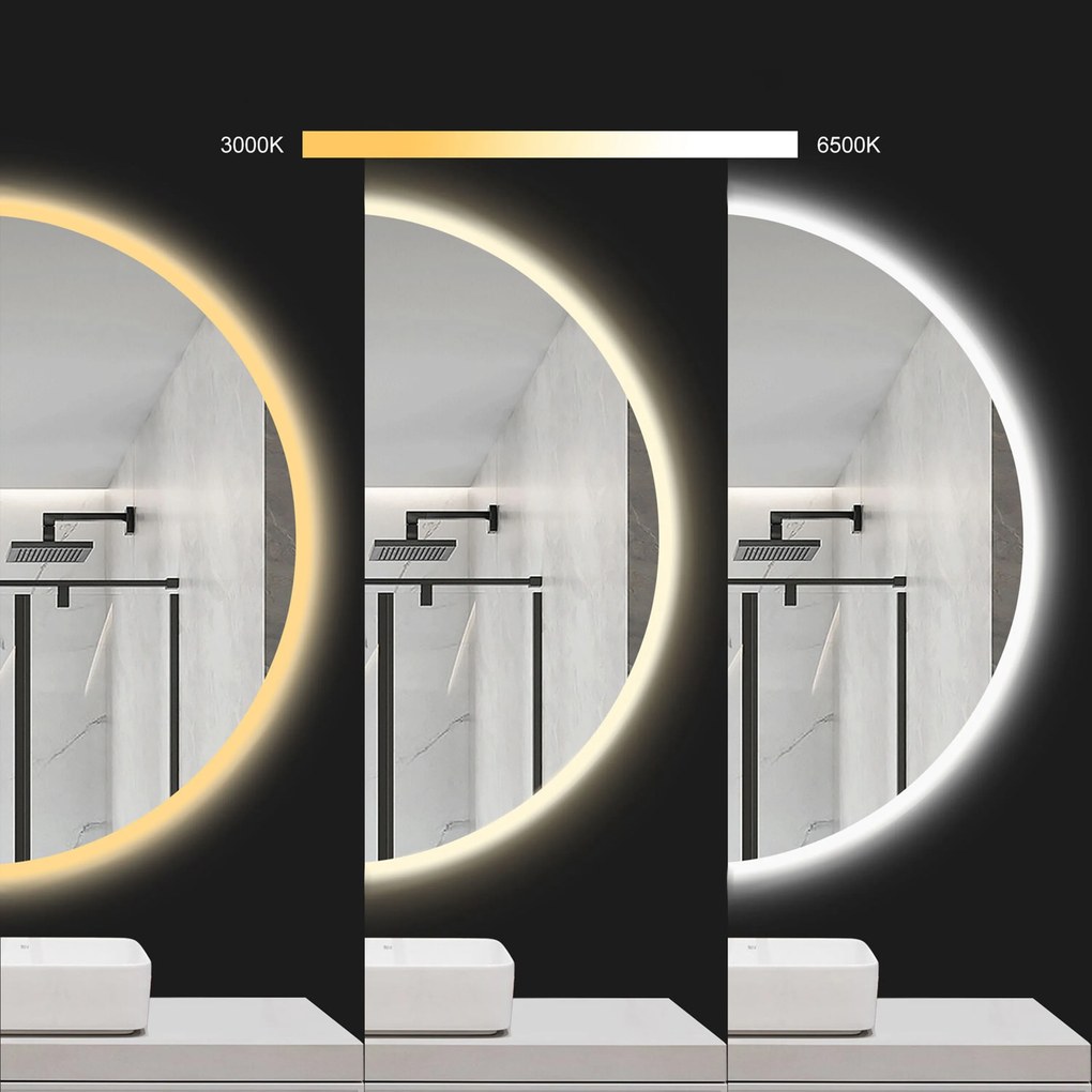 Rea Rea, Zrcadlo LED 60cm HZJ060, HOM-02826