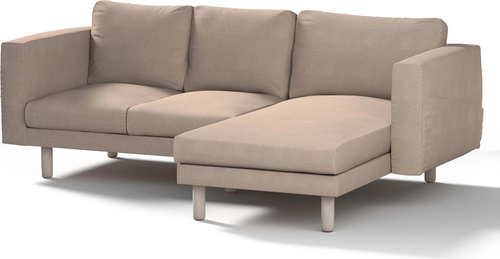 Potah na pohovku IKEA Norsborg 3-místná se šezlongem barva béžová látka pletený vzor
