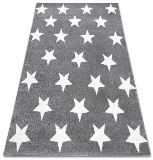 Dywany Lusczow Kusový koberec SKETCH DECLAN šedý / bílý - Hvězda, velikost 160x220