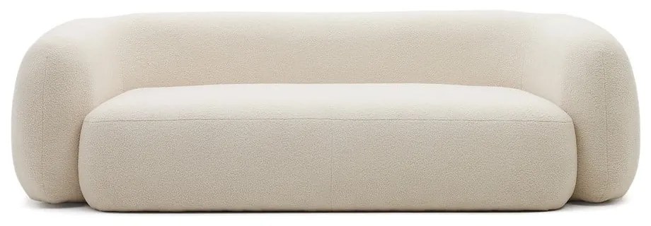 Krémová pohovka z textilie bouclé 246 cm Martina – Kave Home