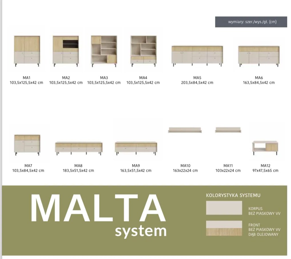 Meblar Komoda MALTA ML6