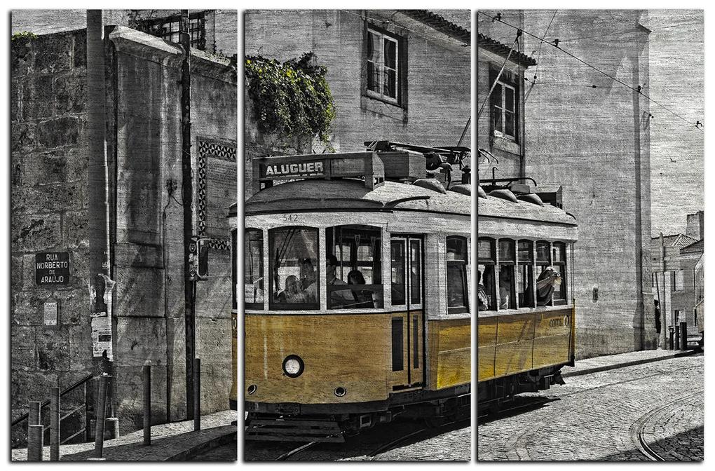 Obraz na plátně - Historická tramvaj 1121QB (105x70 cm)