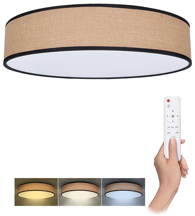 Solight LED osvětlení s dálkovým ovladačem Brownie, 60W, 4200lm, 50cm, změna chromatičnosti, stmívatelné