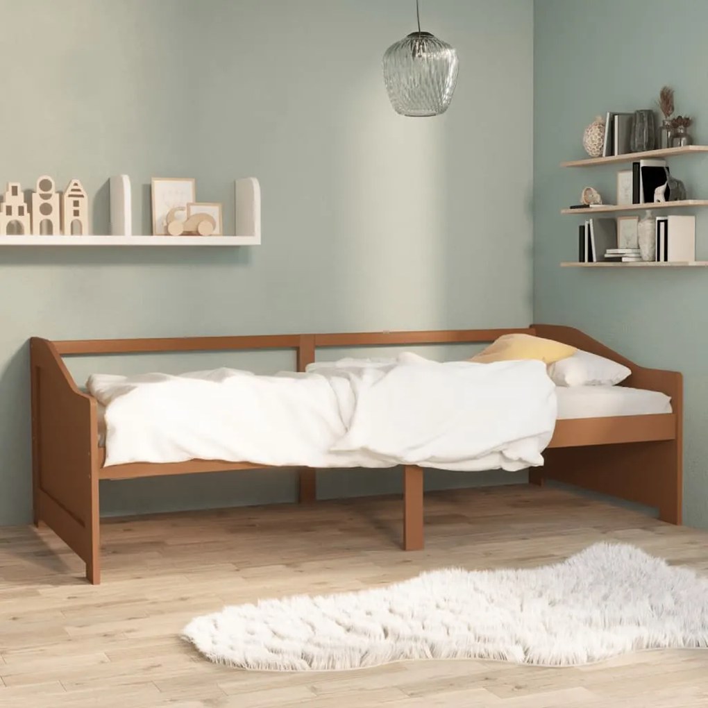 3místná válenda medově hnědá masivní borovice 90 x 200 cm 322166