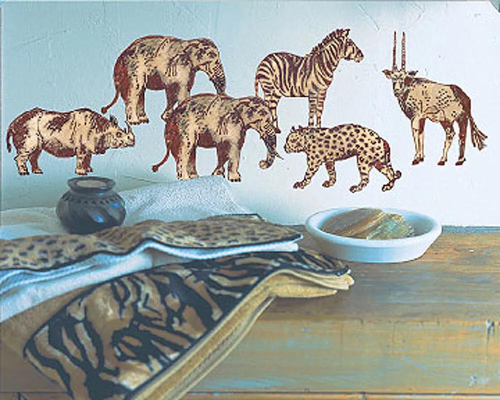 Samolepící dekorace  Zvířátka ze safari