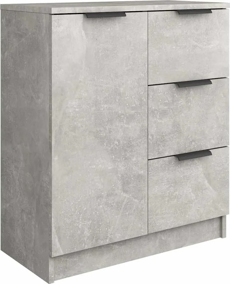 Příborníky 2 ks betonově šedé 60 x 30 x 70 cm kompozitní dřevo 3115791