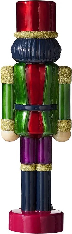 X-MAS LED Louskáček skleněný 30 cm - zelená