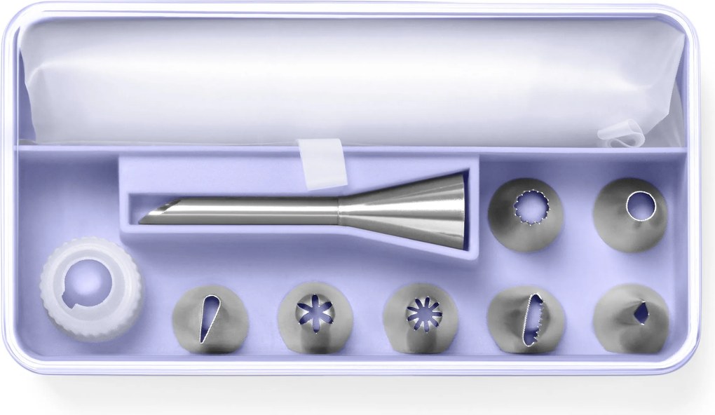 Tchibo - Sada zdobicích špiček - barva: fialová