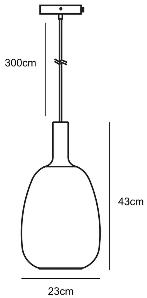 Závěsné svítidlo Nordlux Alton, kouřové sklo Průměr: Ø 35 cm